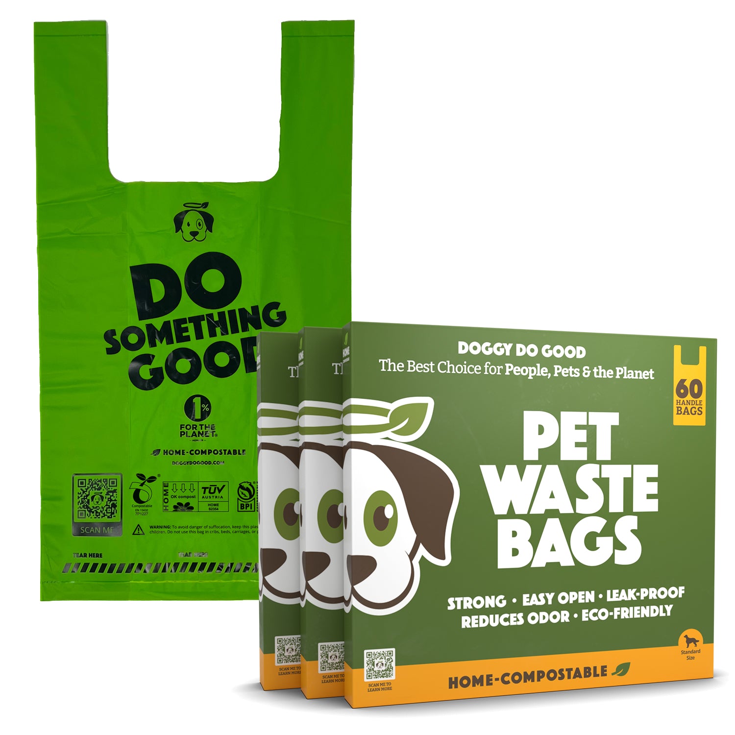Grab & Go Home Compostable Pet Waste Bags - 180 Bags